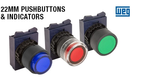 WEG 22mm Push Buttons & Indicator Lights | FactoryMation