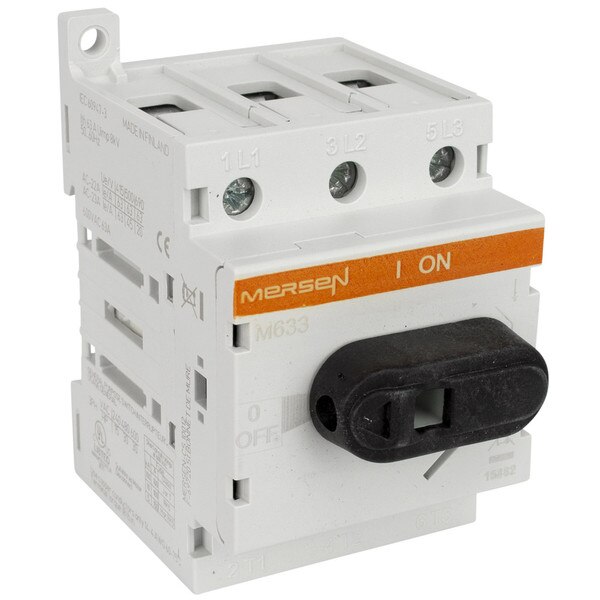 M633, UL508 Disconnect switch, 60A, 600VAC | FactoryMation