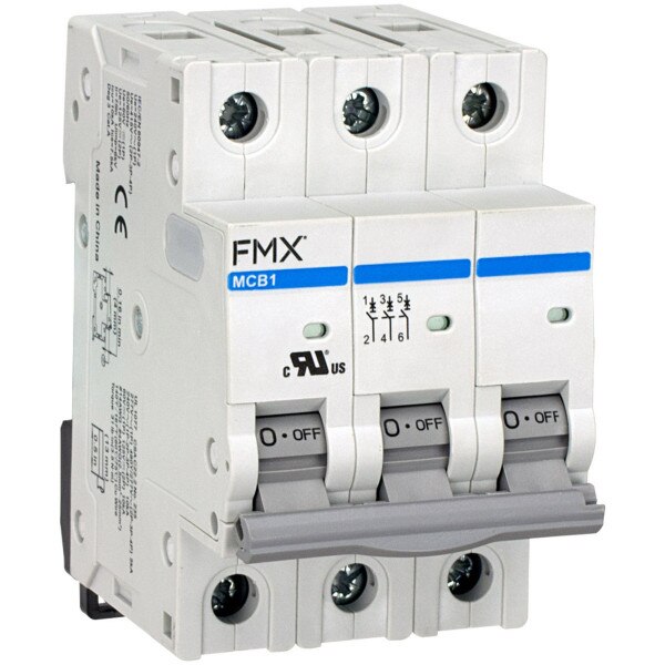 MCB1-4D-3P-D32, Circuit Protector, UL 1077, 3-Pole, 32A | FactoryMation