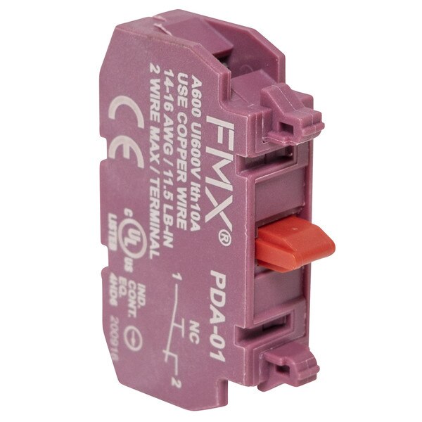 PDA-01, Normally Closed (NC) Contact Block | FactoryMation