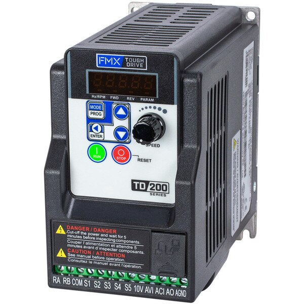 TD200-2001-1PH, VFD, 1HP, 240V 1PH IN, 240V 3PH OUT | FactoryMation
